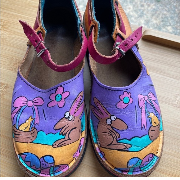 soletech | Shoes | Soletech Vintage Leather Painted Hand Painted Color ...